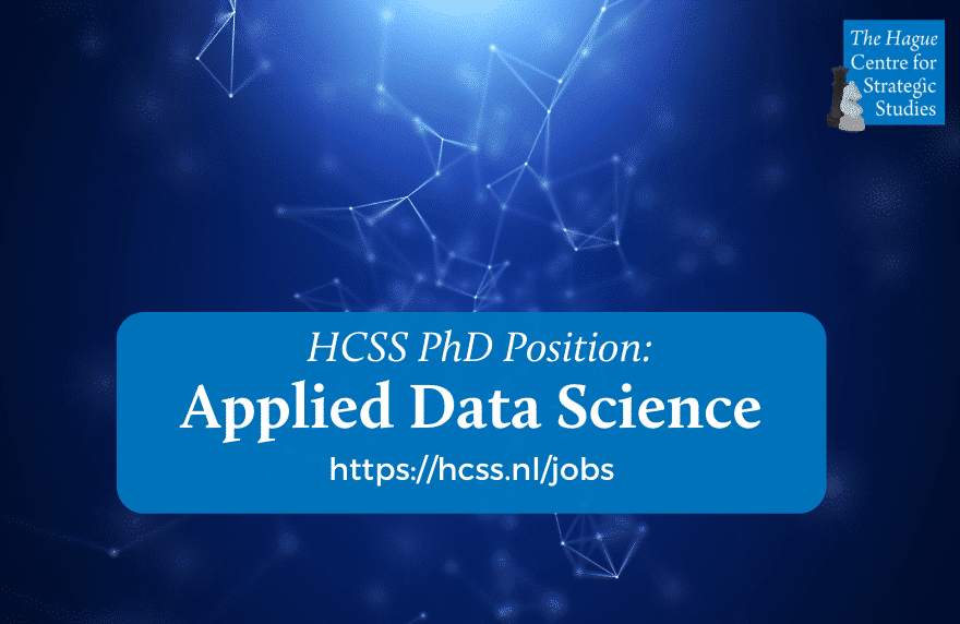 HCSS is hiring: Applied Data Science PhD Position - HCSS