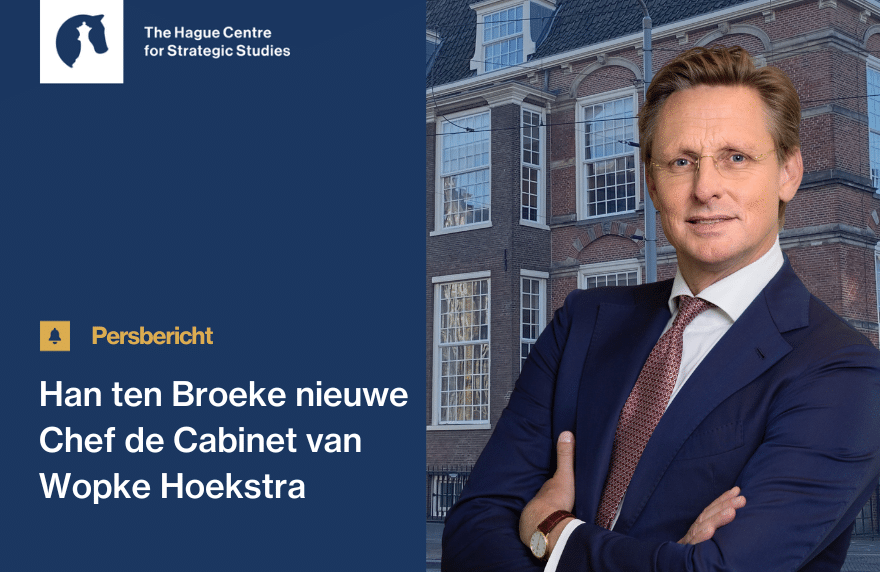 Han ten Broeke nieuwe Chef de Cabinet van Eurocommissaris Hoekstra - HCSS